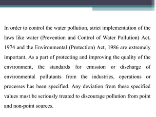 Water Pollution -Its Effect and control at small Scale | PPTX ...