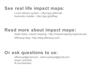 Impact mapping for startups | PPT