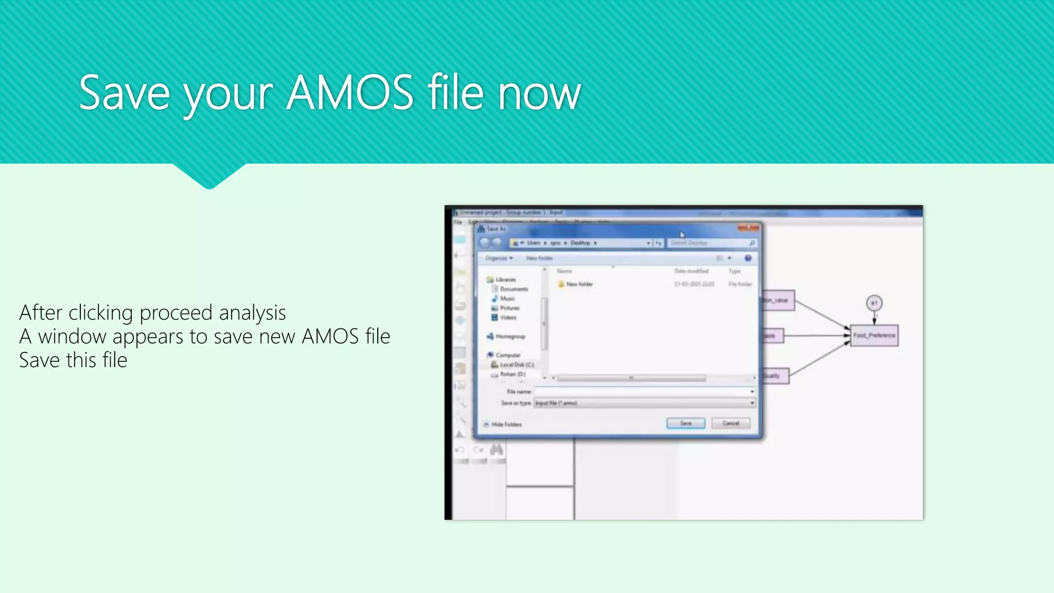 AMOS tutorial (Estimated Effect in AMOS) | PPTX