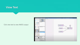 AMOS tutorial (Estimated Effect in AMOS) | PPTX