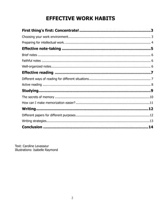 The Keys to Having Great Work Habits | PDF | Resume Writing and Advice ...