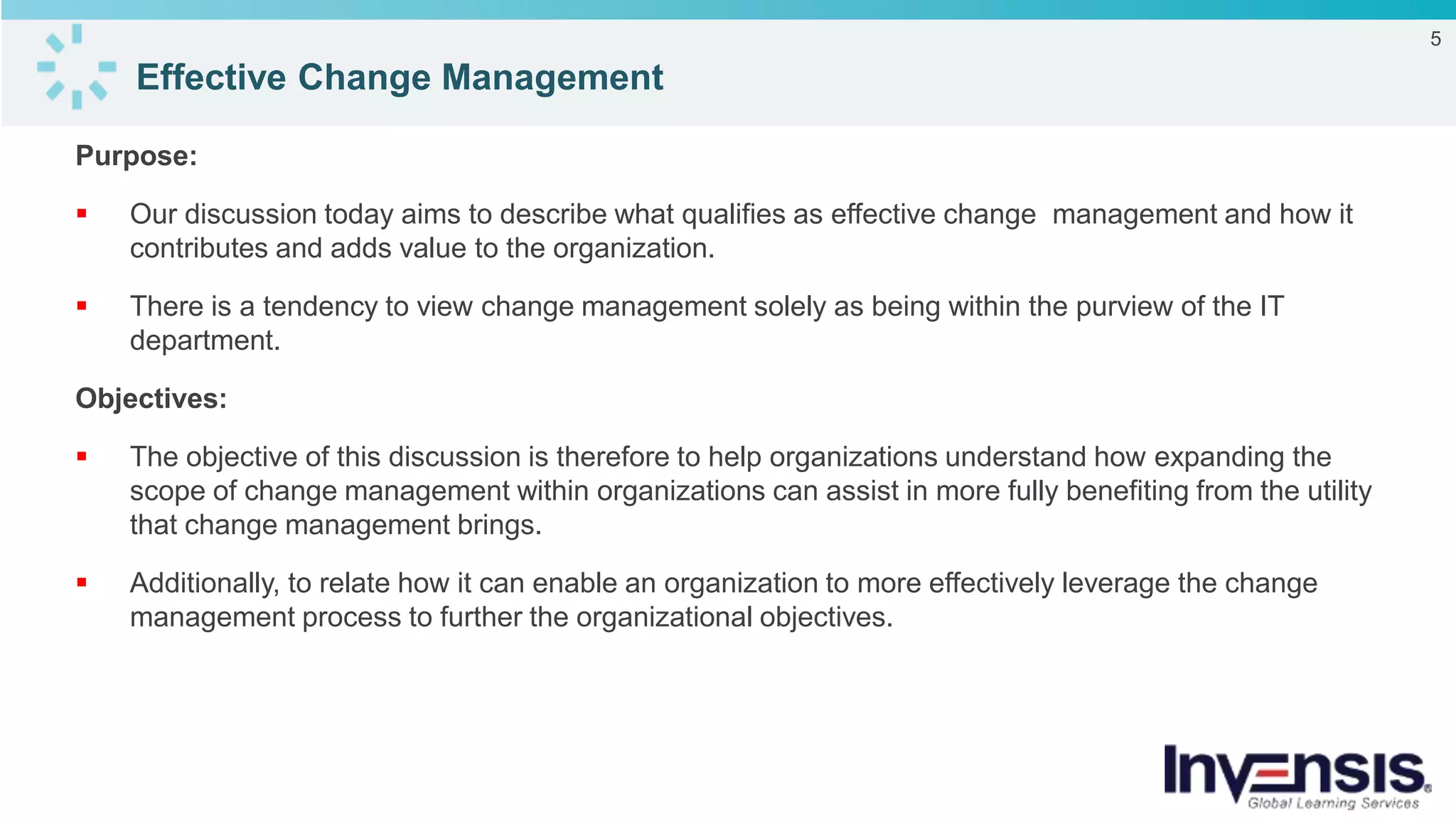 Effective Change Management | PPTX