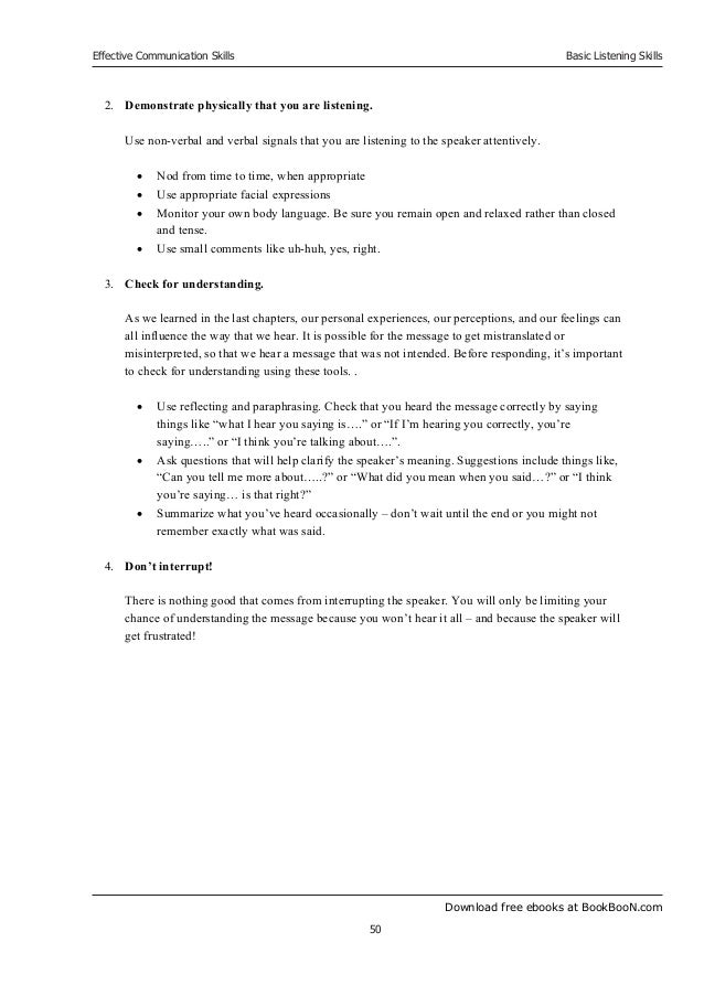 Effective communication-skills | PDF