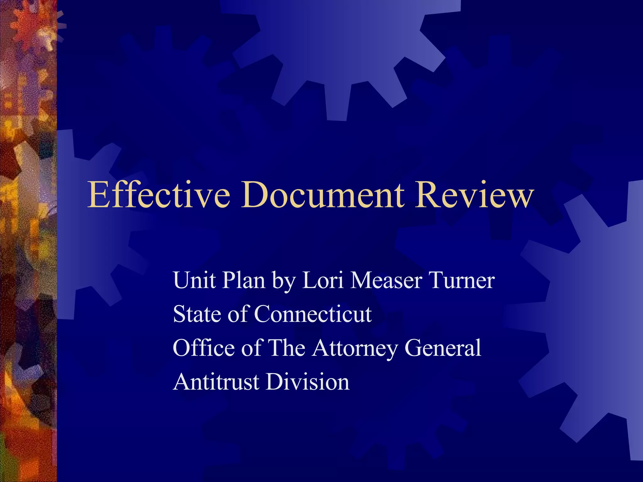 Effective Document Review | PPT