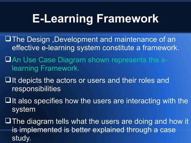 Effective elearning-framework | PPT | Web Development | Internet