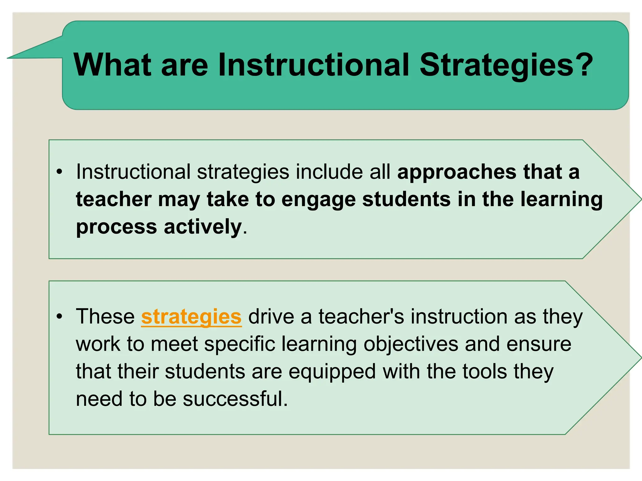 EFFECTIVE-INSTRUCTIONAL-STRATEGIEs.pptx presentation | PPTX