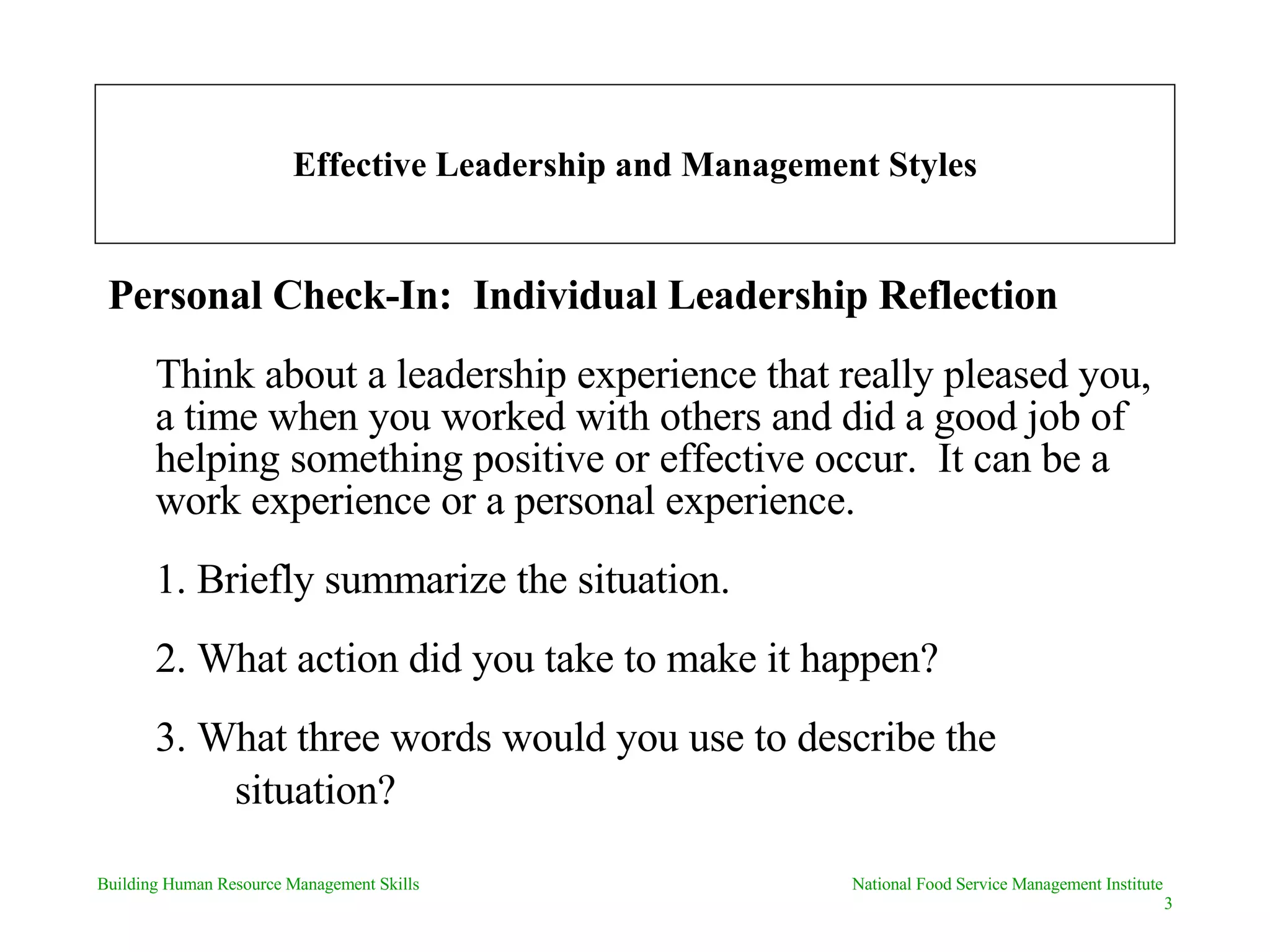 Effective Leadership | PPT
