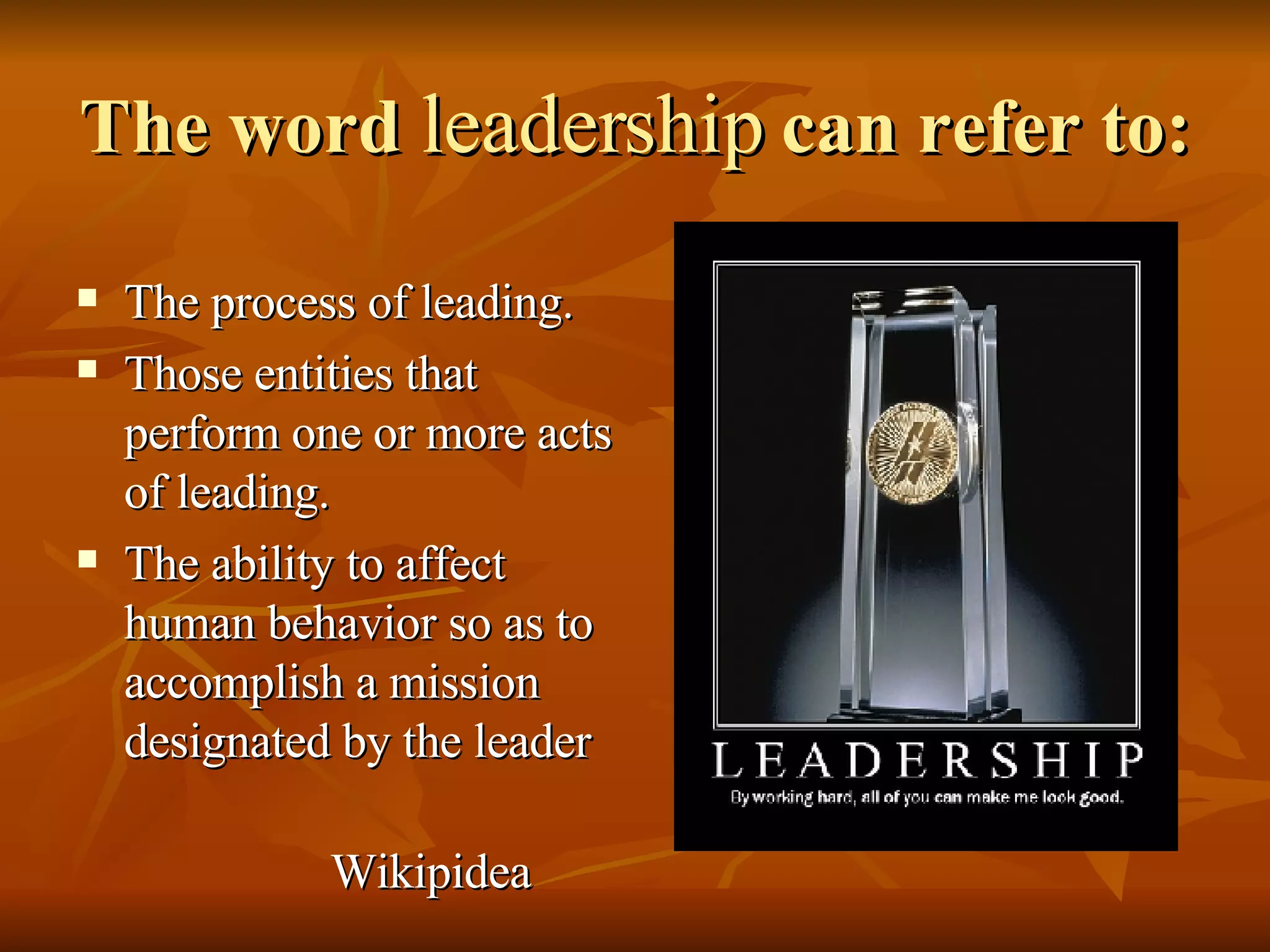 Effective Leadership | PPT