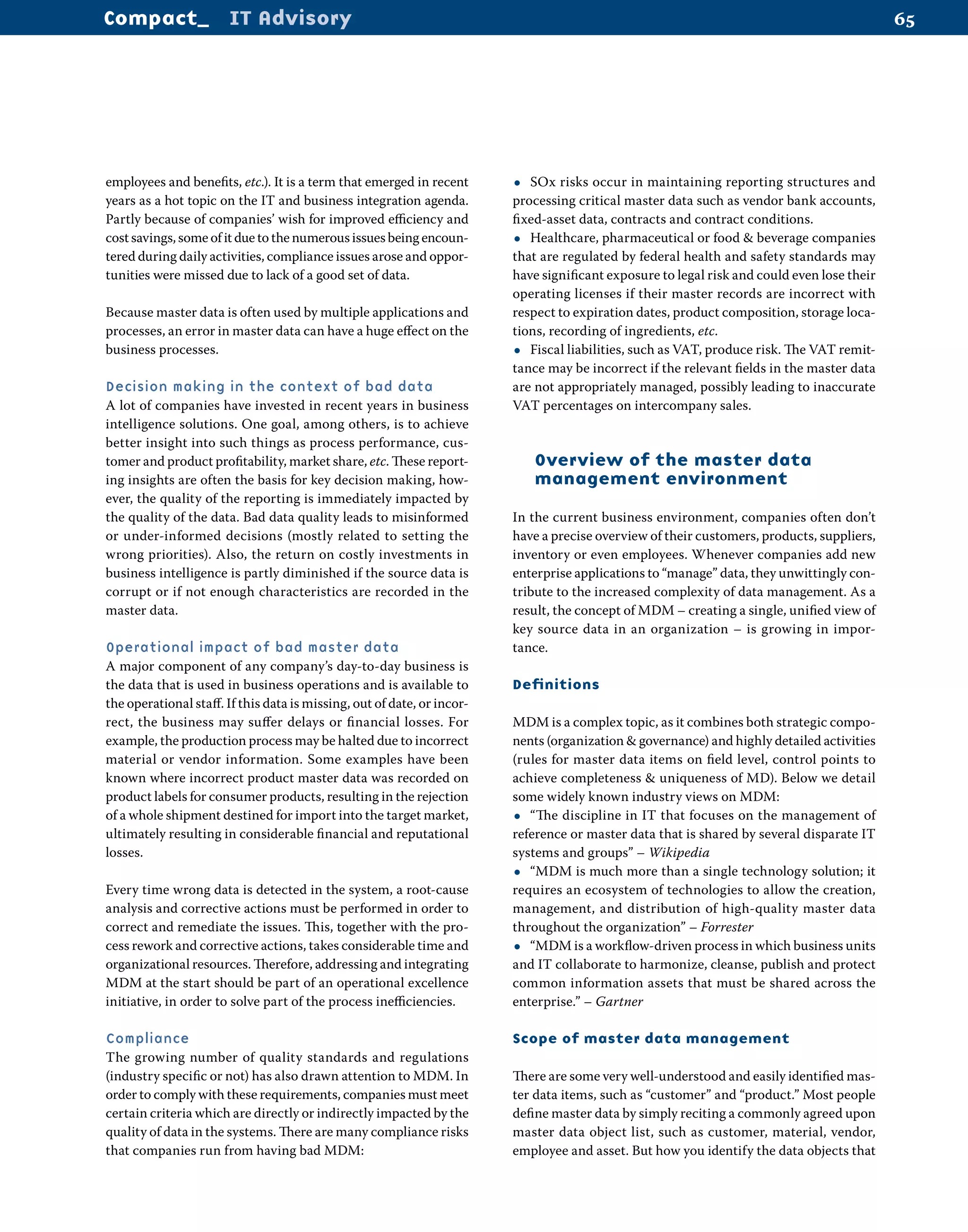 Effective master data management | PDF | Databases | Computer Software and Applications