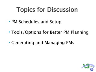 Effective PM Management | PPS