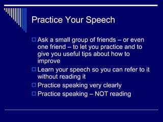 Effective Public Speaking | PPT