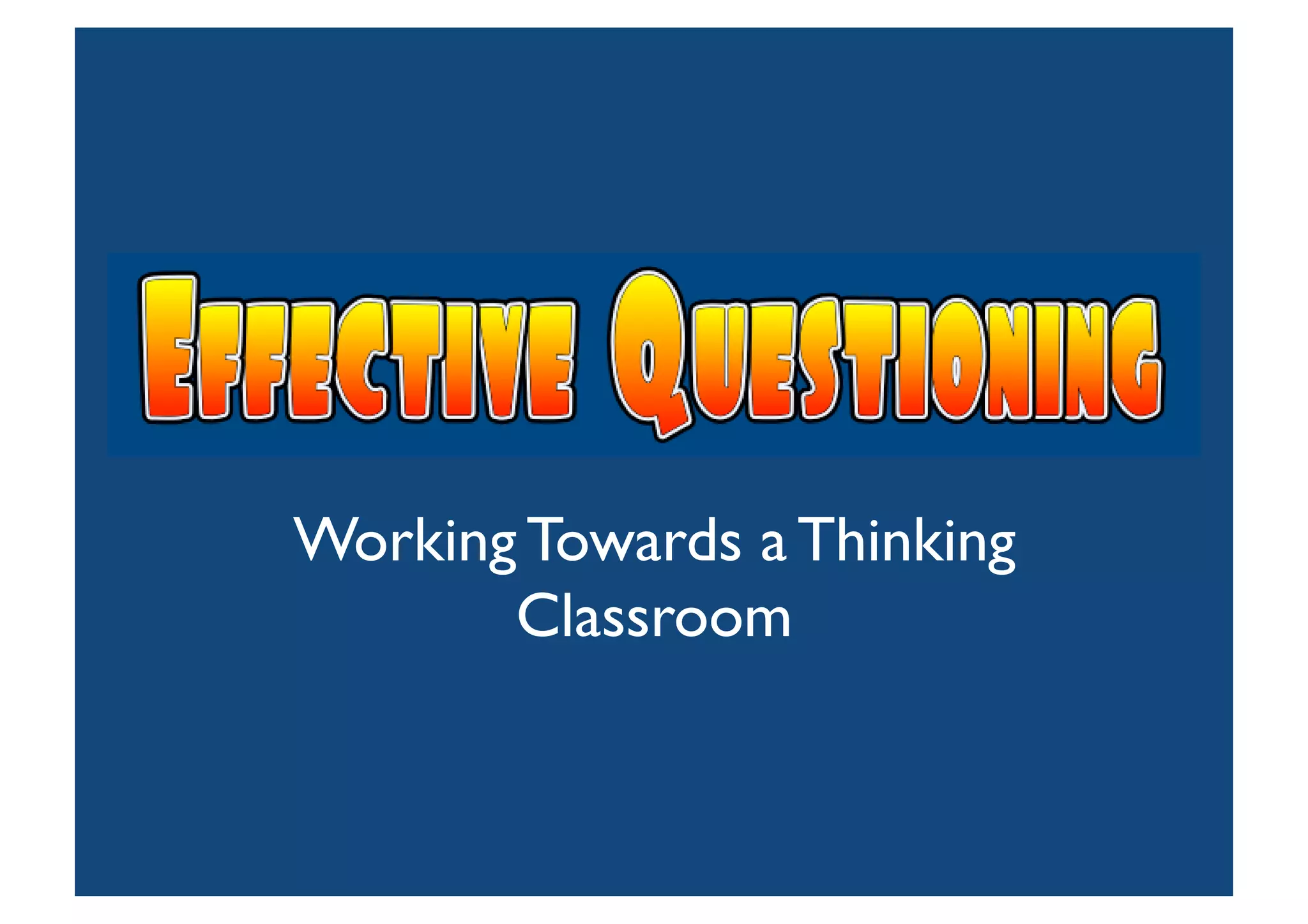 Effective Questioning | PDF