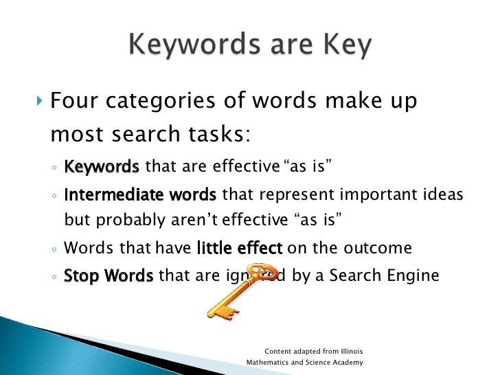Effective Search Strategies