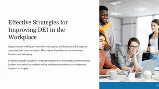 Effective Strategies for Improving DEI in the Workplace | PDF