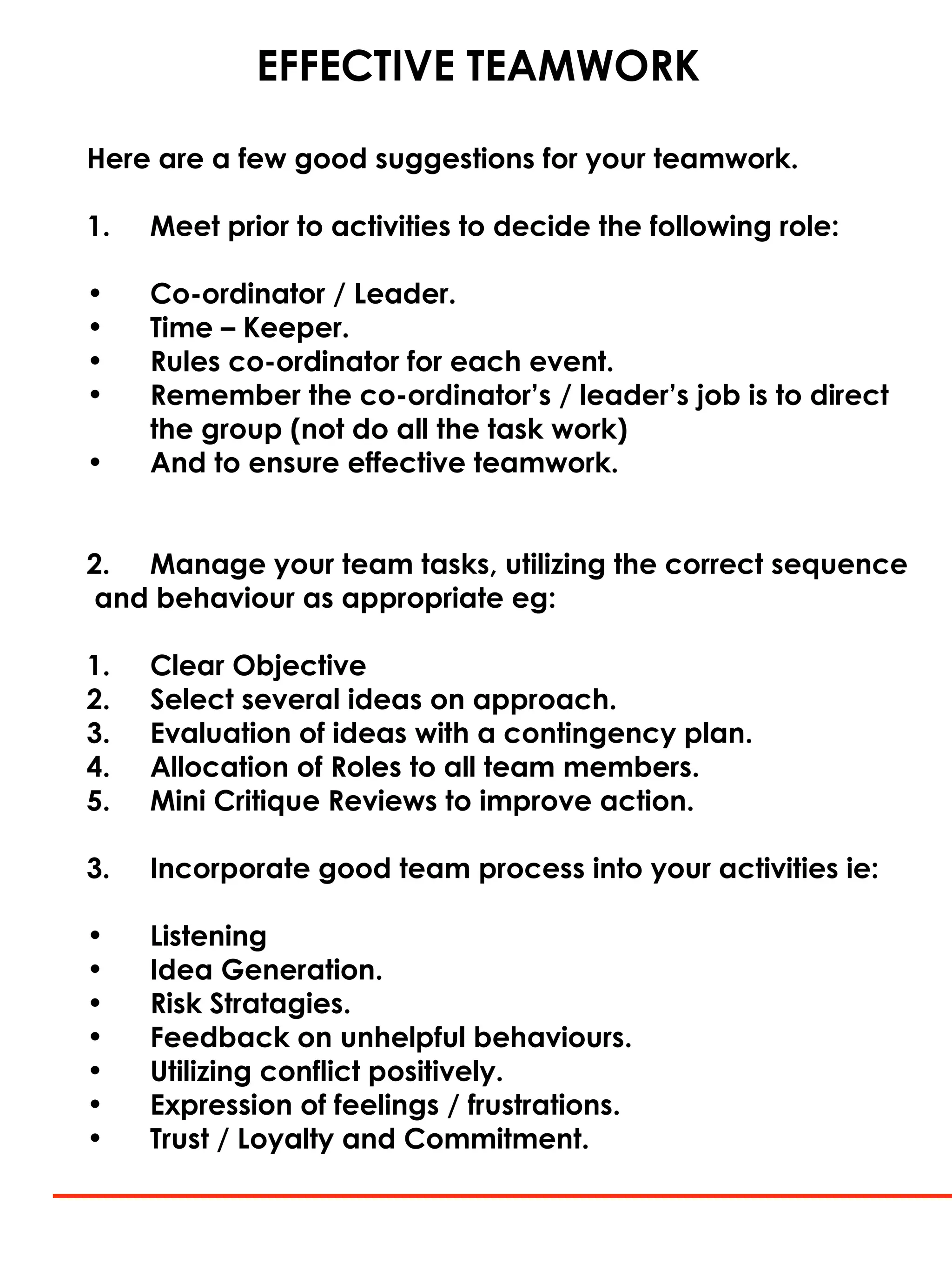 Effective teamwork-attachment | PPT