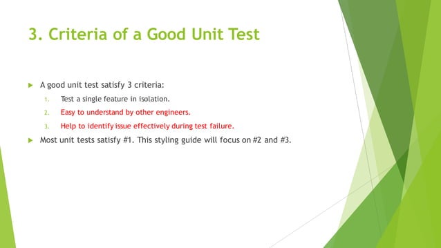 Effective Unit Test Style Guide | PPT