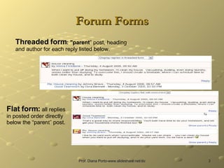 Effective Use Of Forums | PPT