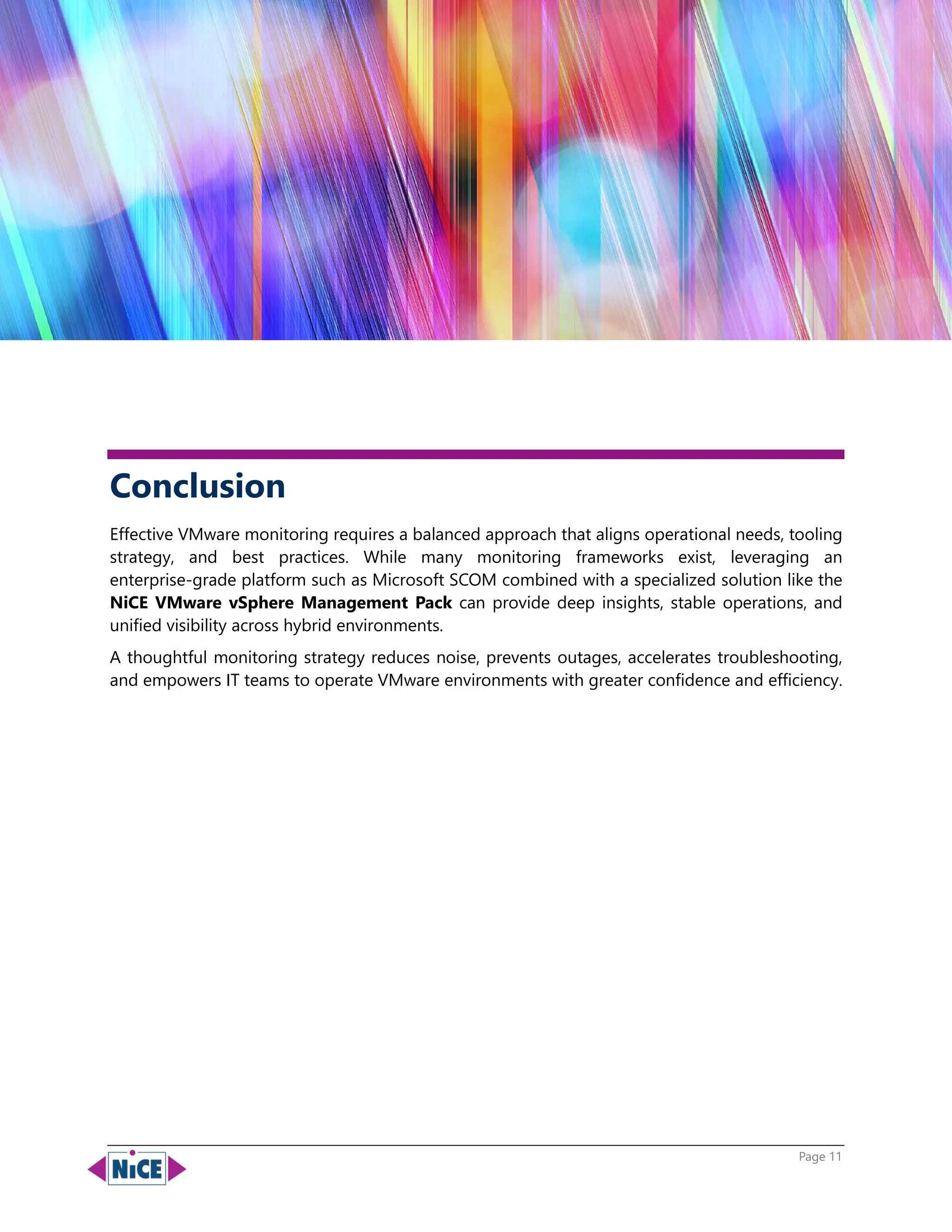 Effective VMware Monitoring | How To Build A Thoughtful Monitoring Strategy | PDF