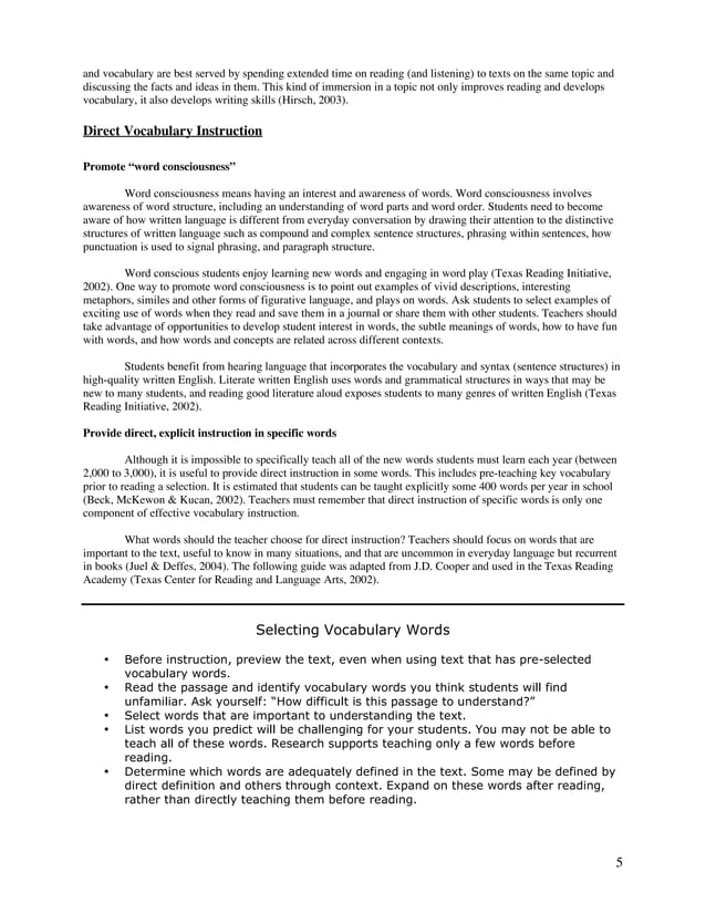 Effective vocabulary-instruction | PDF