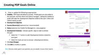 Elevating Personal Development Plans | PPTX