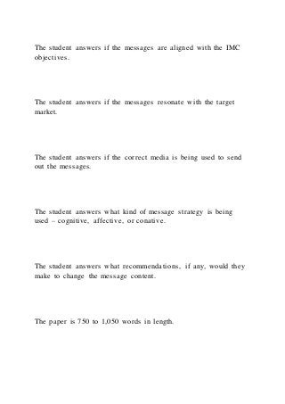 Effective Advertising Campaign Paper Grading GuideMKT544 V | PDF
