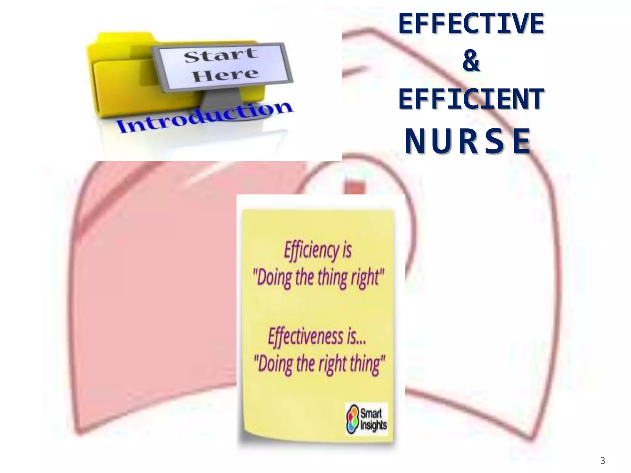 Effective and Efficient nurse | PPTX