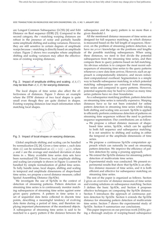 Effective and Efficient Shape-Based Pattern Detection over Streaming Time Series | PDF