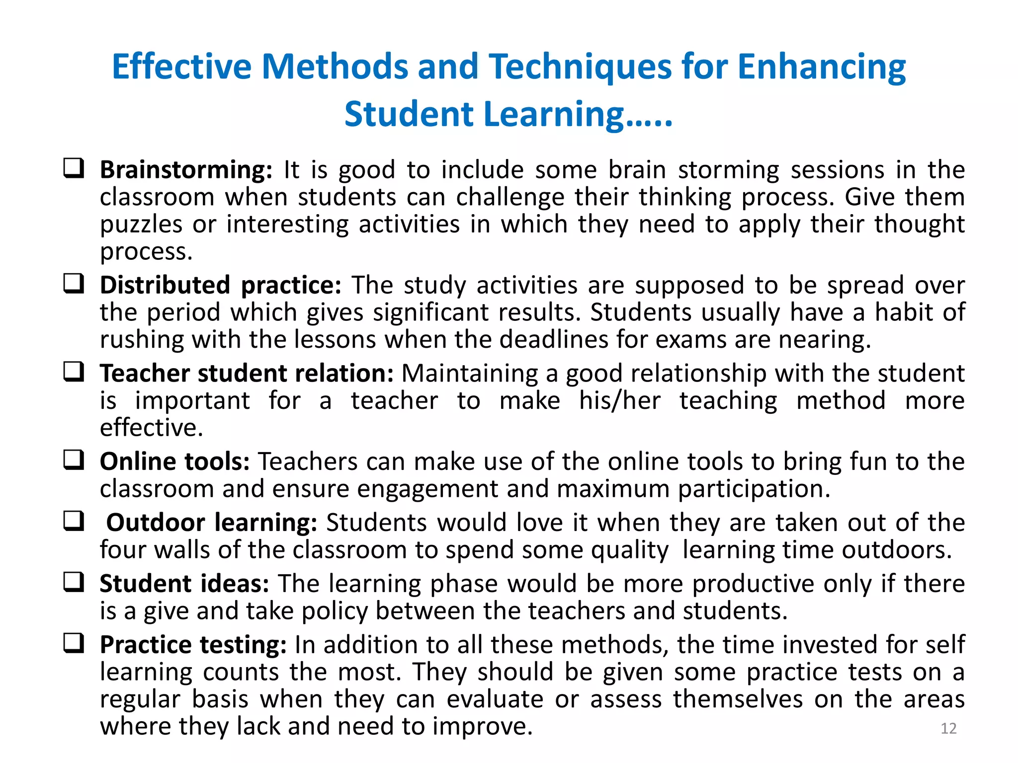 Effective and Ineffective Teaching by Dr.Pachaiyappan | PDF