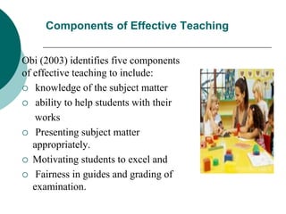 Effective and innovative Teaching lecture 1.ppt | Professional School ...