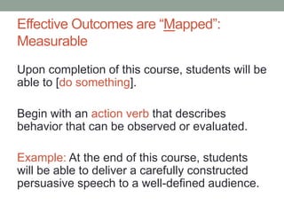 Effective and measurable learning outcomes | PPT