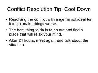 Effective and Reliable Conflict Resolution Tips | PPT