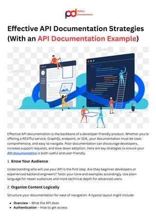 Effective API Documentation Strategies (With an API Documentation Example | PDF