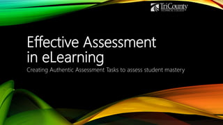 Effective assessment | PPTX