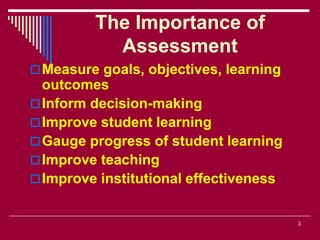 Effective assessment practices Project | PPT