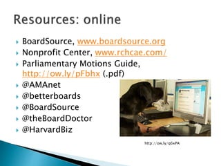 Effective Nonprofit Board Meetings: Mini Presentation | PPTX