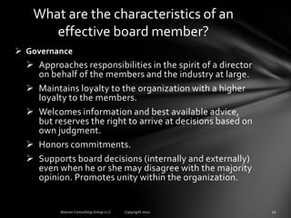 Effective boards presentation | PPTX