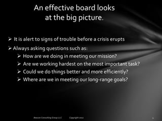 Effective boards presentation | PPTX