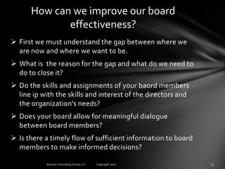 Effective boards presentation | PPTX