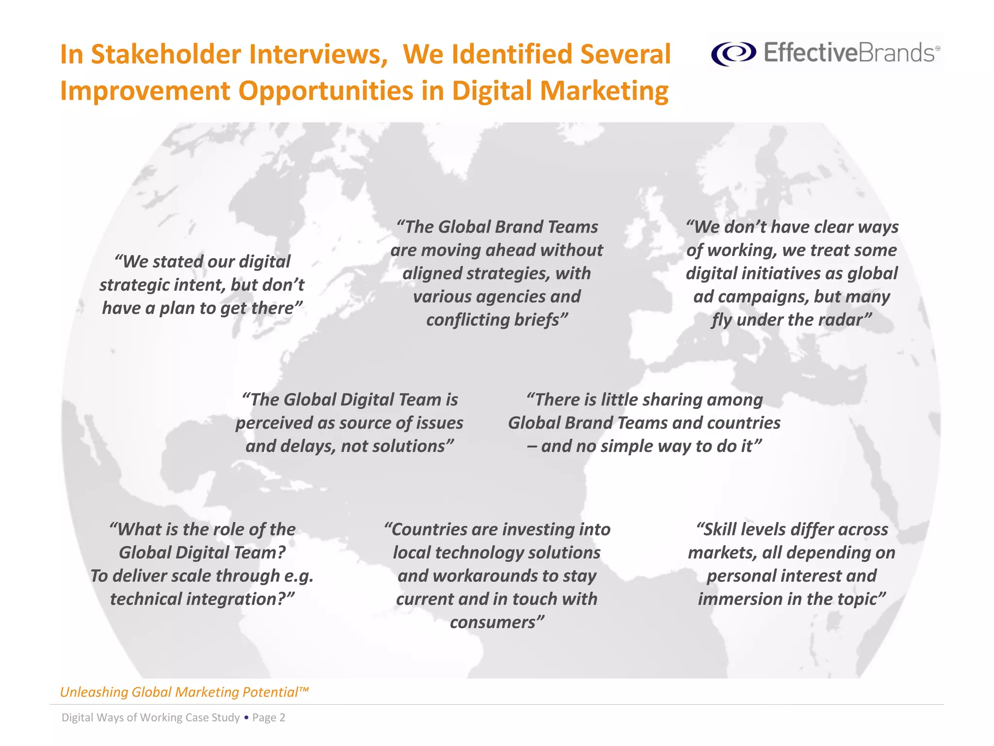 Case Study: Digital Marketing Ways of Working | PPT | Free Download