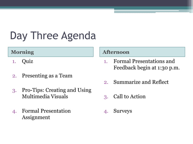 Effective Briefing Techniques Day Three | PPTX