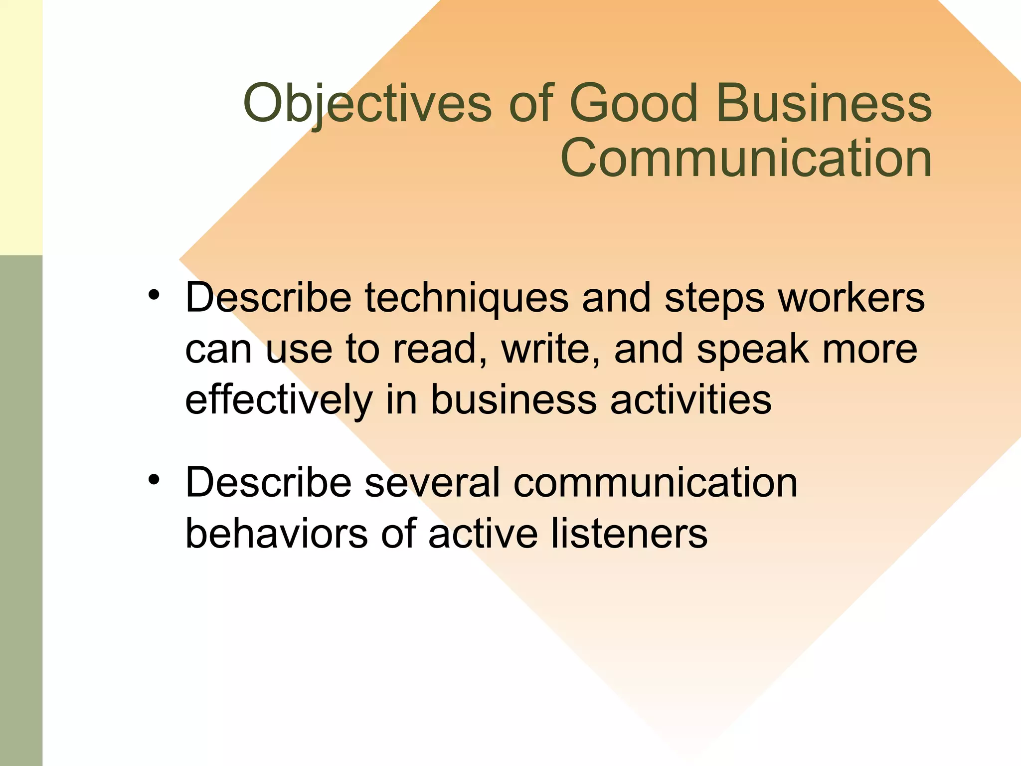 Effective business communication- Process and patterns | PPT