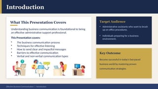 Mastering Effective Business Communication for Administrative ...