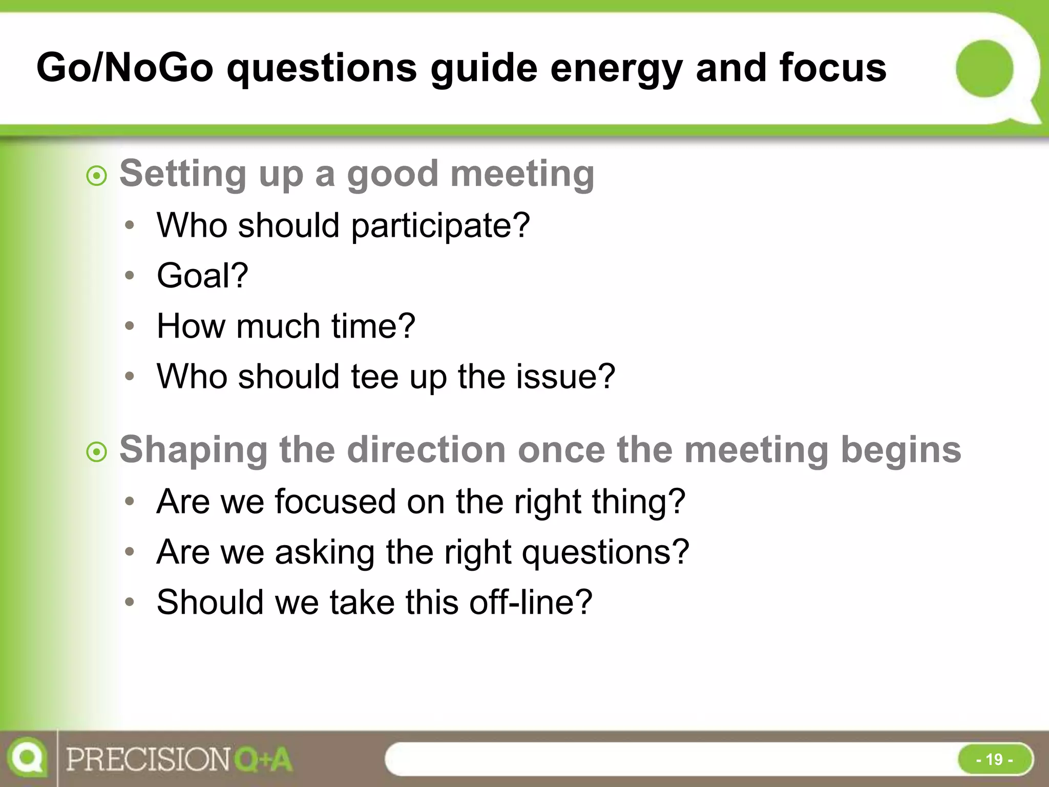 Effective Business Communication with Precision Questioning and ...