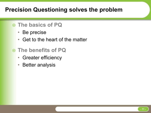 Effective Business Communication with Precision Questioning and ...