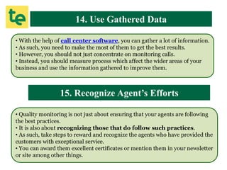 21 Best Practices for Effective Call Quality Monitoring | PPTX ...
