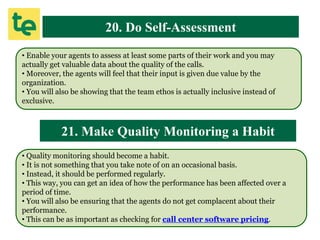 21 Best Practices for Effective Call Quality Monitoring | PPTX ...