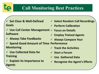 21 Best Practices for Effective Call Quality Monitoring | PPTX ...