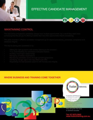 Effective candidate management | PDF