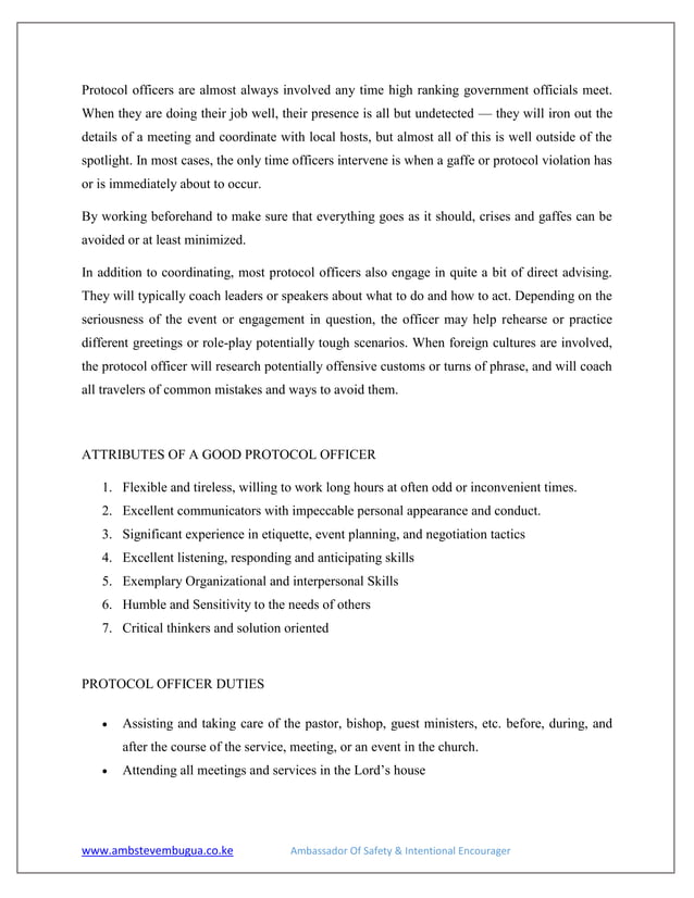 EFFECTIVE CHURCH PROTOCOL & ETIQUETTE.pdf | Christianity | Religion ...