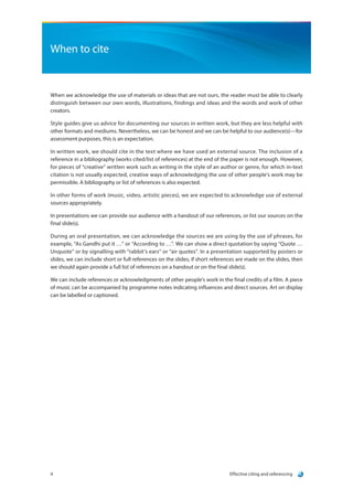 Effective citing and referencing | PDF